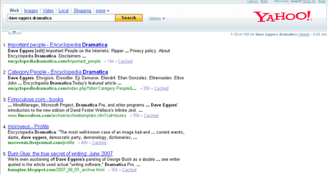 Dave Eggers/Control - Encyclopedia Dramatica